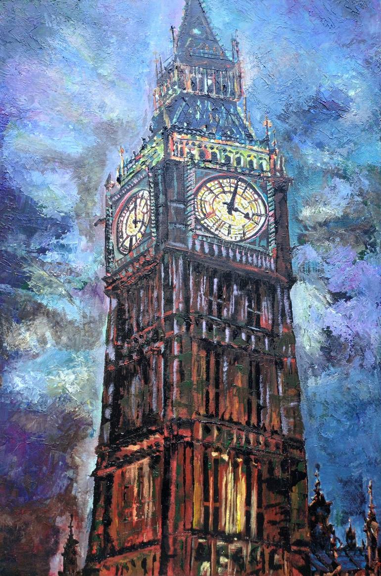Big Ben Painting by Melanie Mann | Saatchi Art