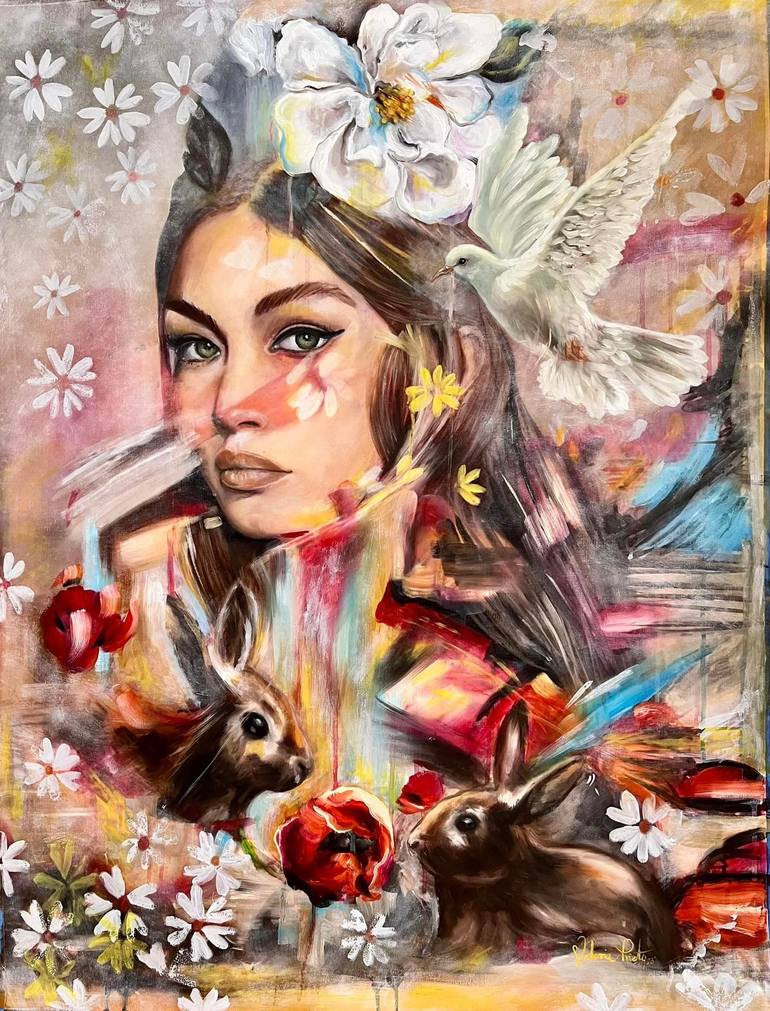 VIVA! Painting by Valeria Prieto | Saatchi Art