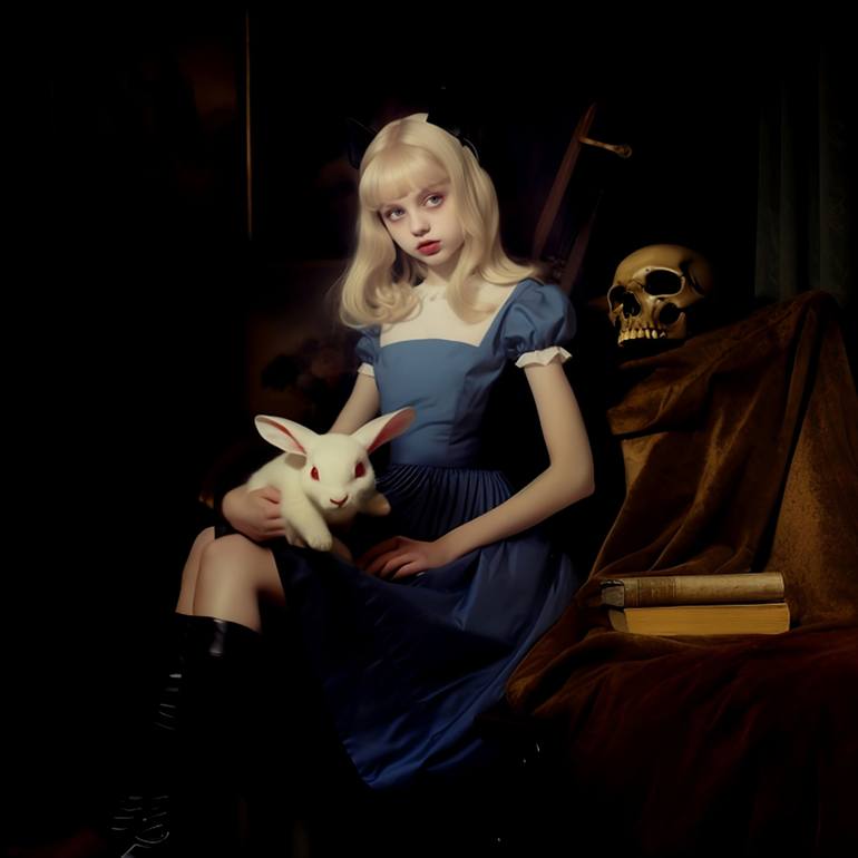 Alice In Wonderland Painting by ricardo anth | Saatchi Art