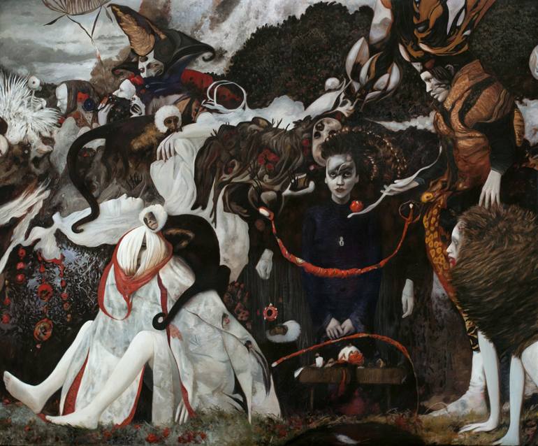 Oblation oil on canvas Painting by Pavel Guliaev | Saatchi Art