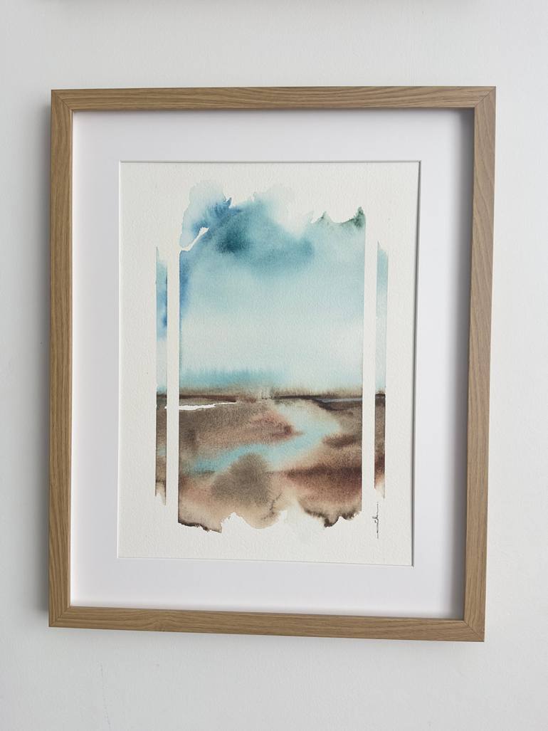 Silent Horizon Painting by Gülden Kaynar | Saatchi Art