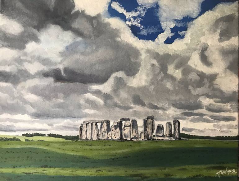 The Henge Painting by Tim Wells | Saatchi Art