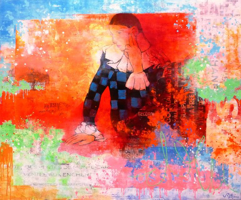 ARLEQUINO Painting by Gilbert Retsin | Saatchi Art