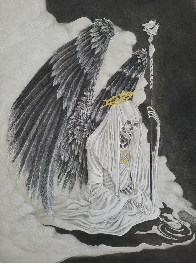Comfort after Death Drawing by Amanda Anderson | Saatchi Art