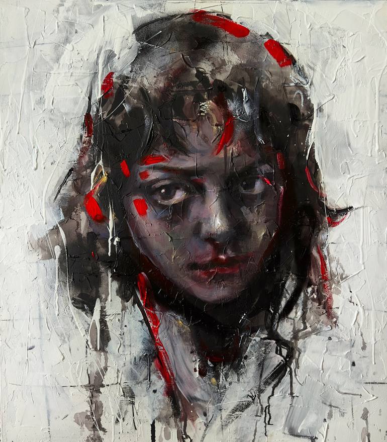 The Kissed Agatha Painting by Max Borisov | Saatchi Art