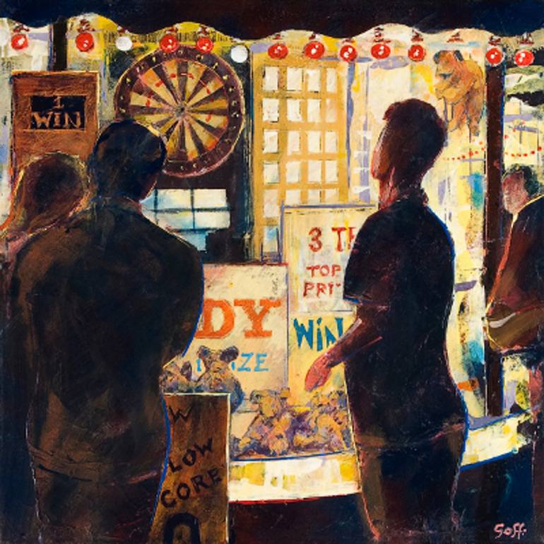 Bottom Shelf Painting by Goff Danter | Saatchi Art