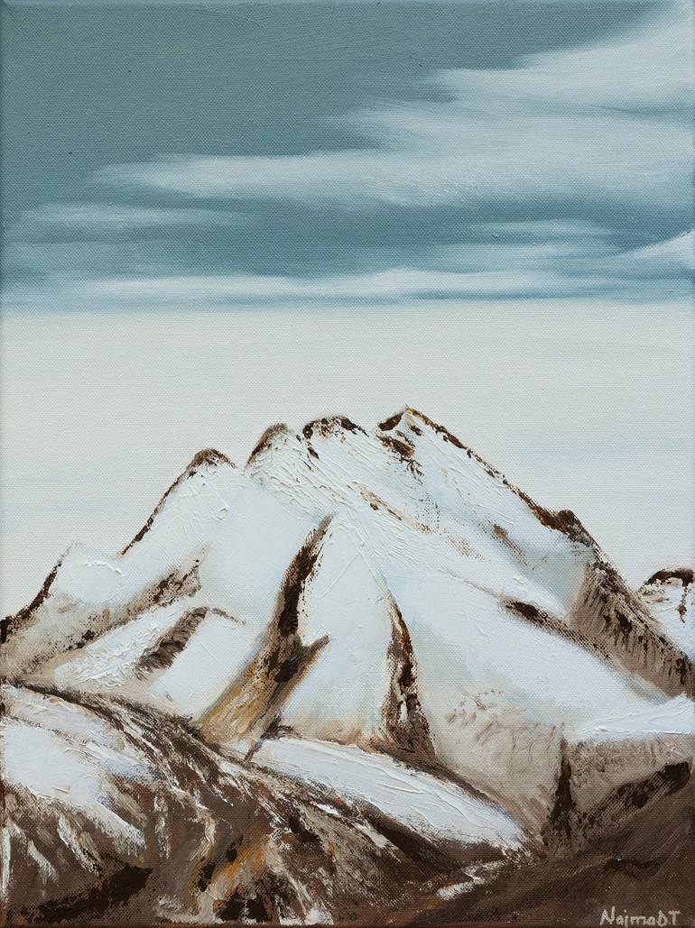 New heights Painting by Najma Tryggvason | Saatchi Art