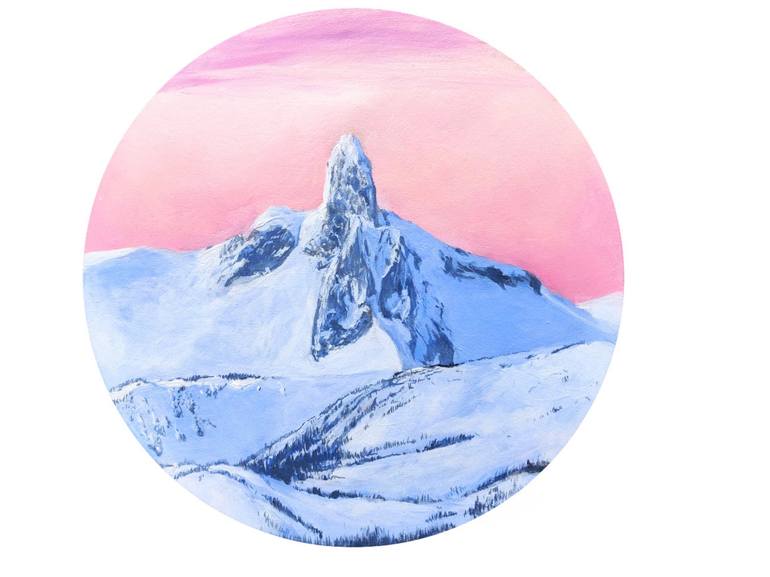 Black Tusk Pastels Painting by Maxim Generalov | Saatchi Art