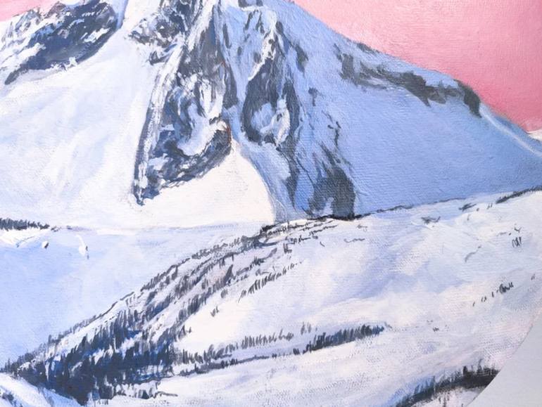 Black Tusk Pastels Painting by Maxim Generalov | Saatchi Art