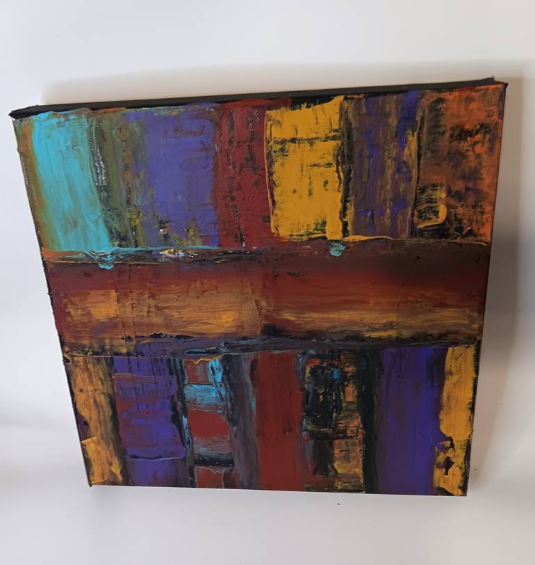 Colors of New Mexico - Santa Fe - (small abstract) Painting by Charles ...
