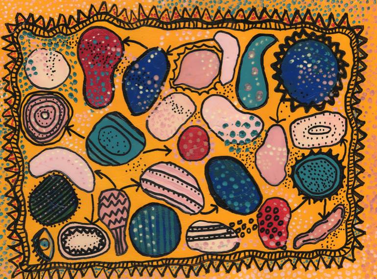 Germs Painting by Lynn Caldwell | Saatchi Art