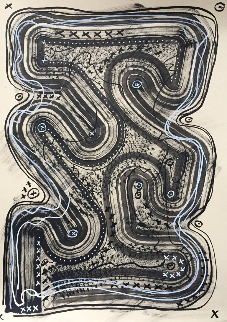 Continuum XXI Drawing by Maksym Skvortsov | Saatchi Art