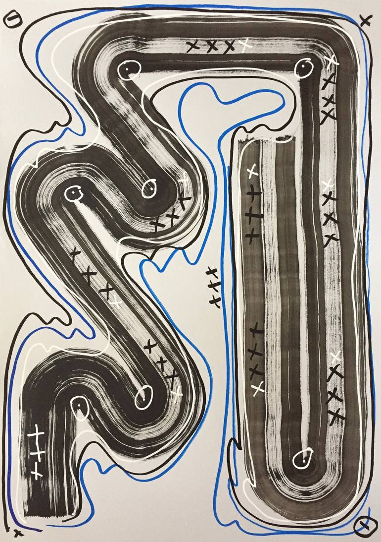 Colorful Continuum IV Drawing by Maksym Skvortsov | Saatchi Art