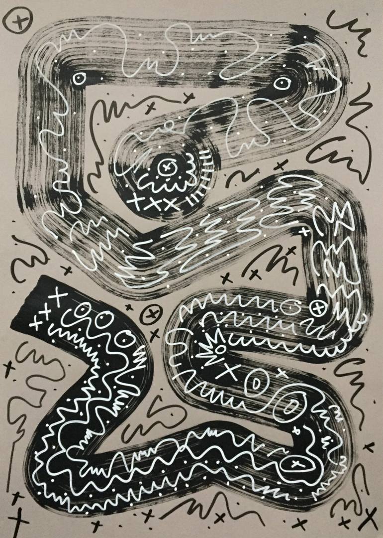 Black and white era Drawing by Maksym Skvortsov | Saatchi Art