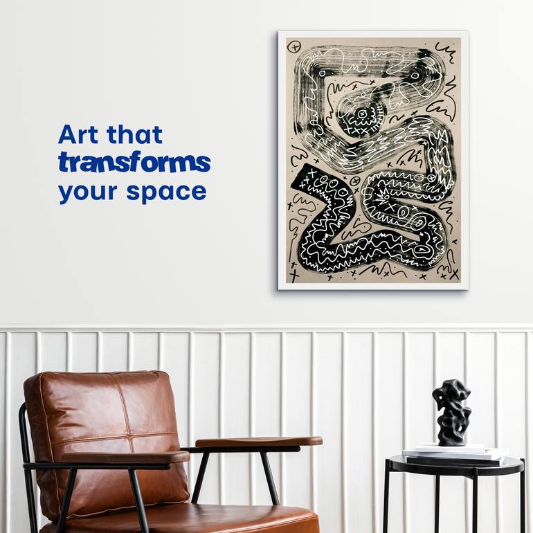 Black and white era Drawing by Maksym Skvortsov | Saatchi Art