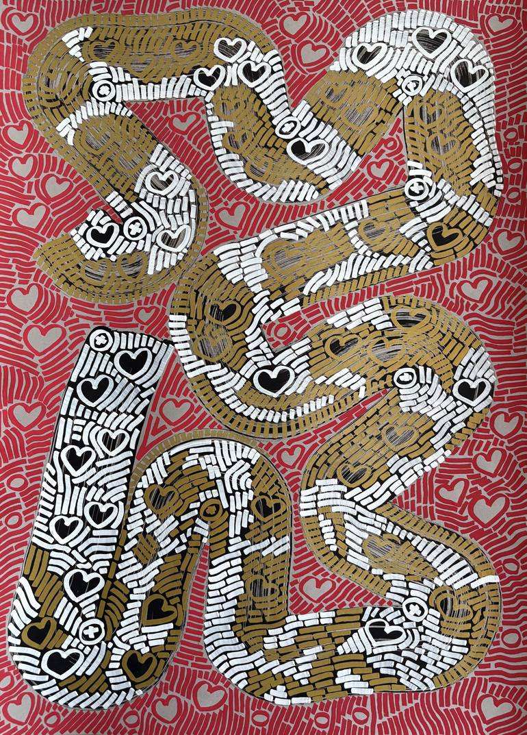 Love Touch Drawing by Maksym Skvortsov | Saatchi Art