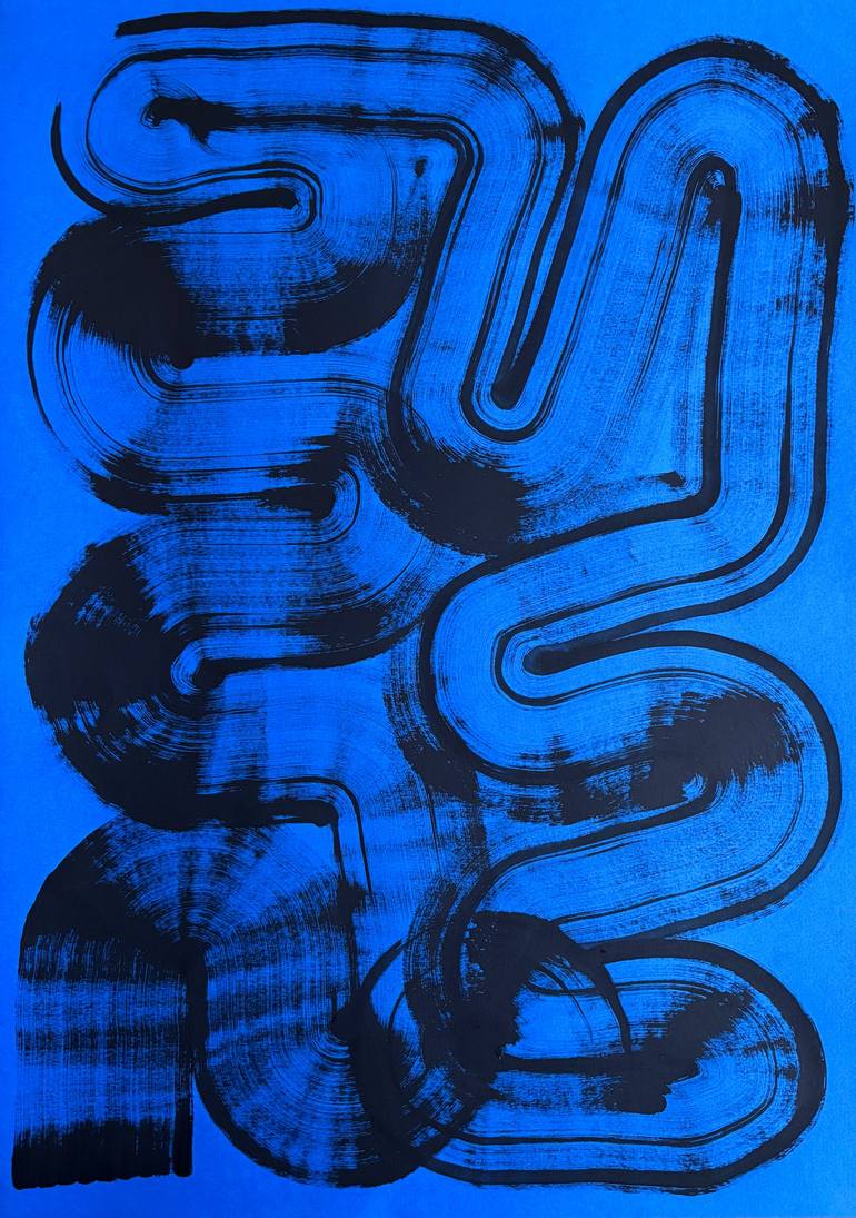 INDIGO V Drawing by Maksym Skvortsov | Saatchi Art