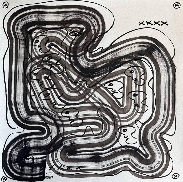 Old Maze I Painting by Maksym Skvortsov | Saatchi Art