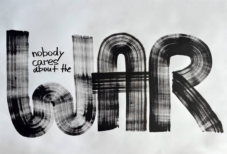 nobody cares about the Drawing by Maksym Skvortsov | Saatchi Art