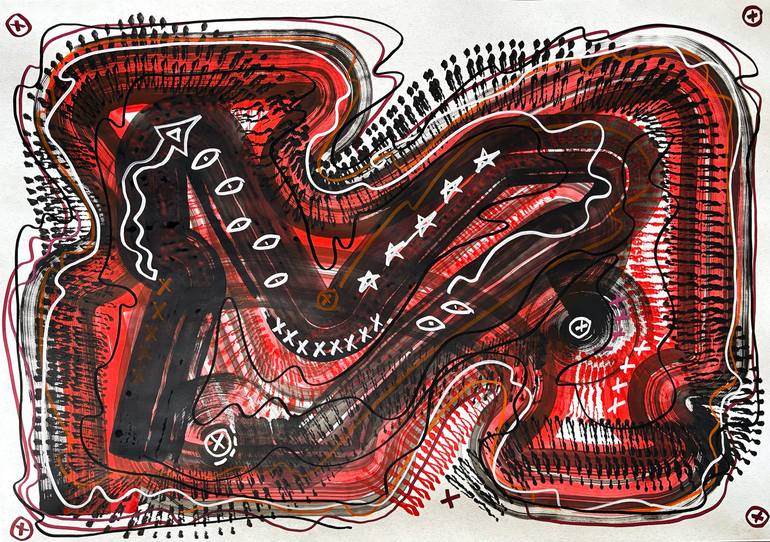 Scary Movie Drawing by Maksym Skvortsov | Saatchi Art