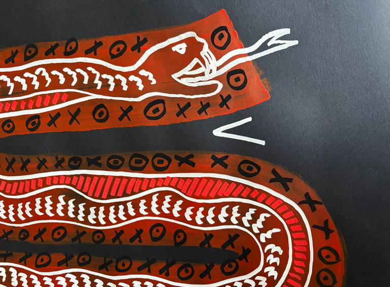 Scary Snake Drawing by Maksym Skvortsov | Saatchi Art