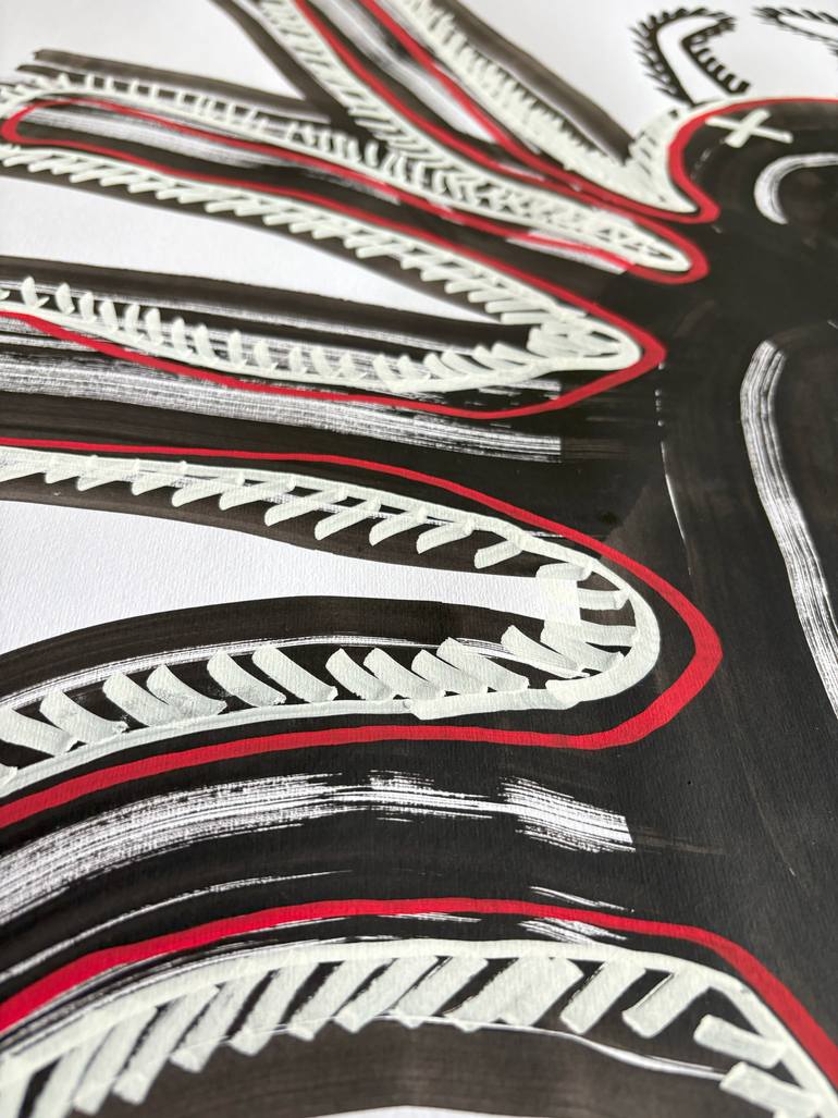 Scary Spider Drawing by Maksym Skvortsov | Saatchi Art