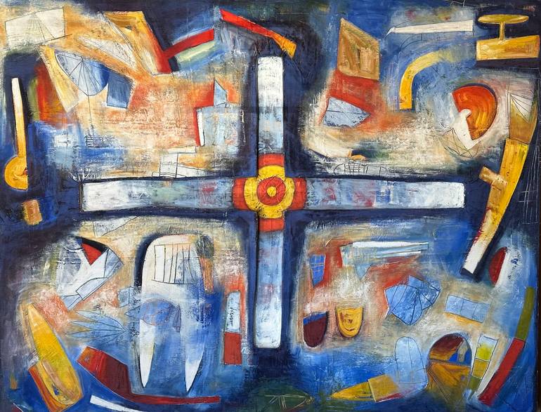 Structured Chaos Painting by Debra Weier | Saatchi Art