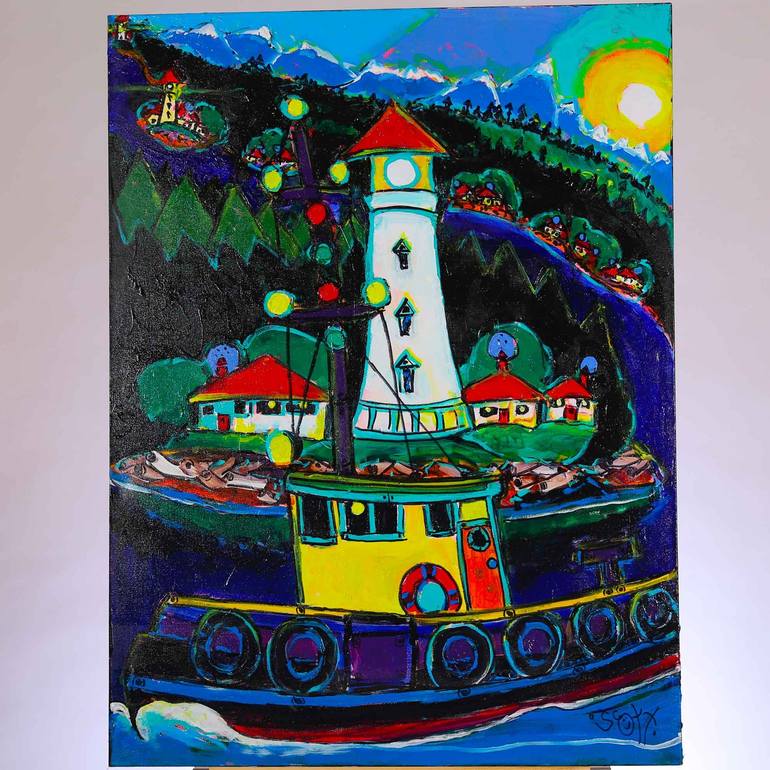 Cape Mudge Painting by Brian Scott | Saatchi Art