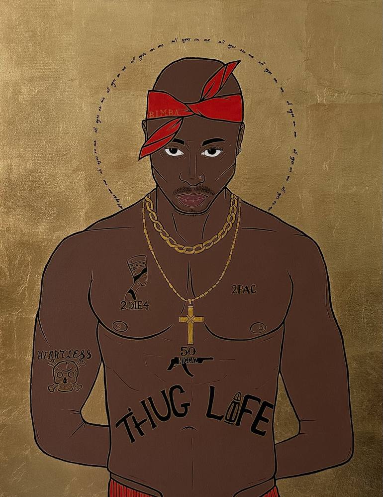 2PAC Drawing by Bimba Bimba | Saatchi Art