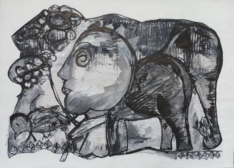 The story behind the Lotus bud III Painting by Samantha Pradeep ...