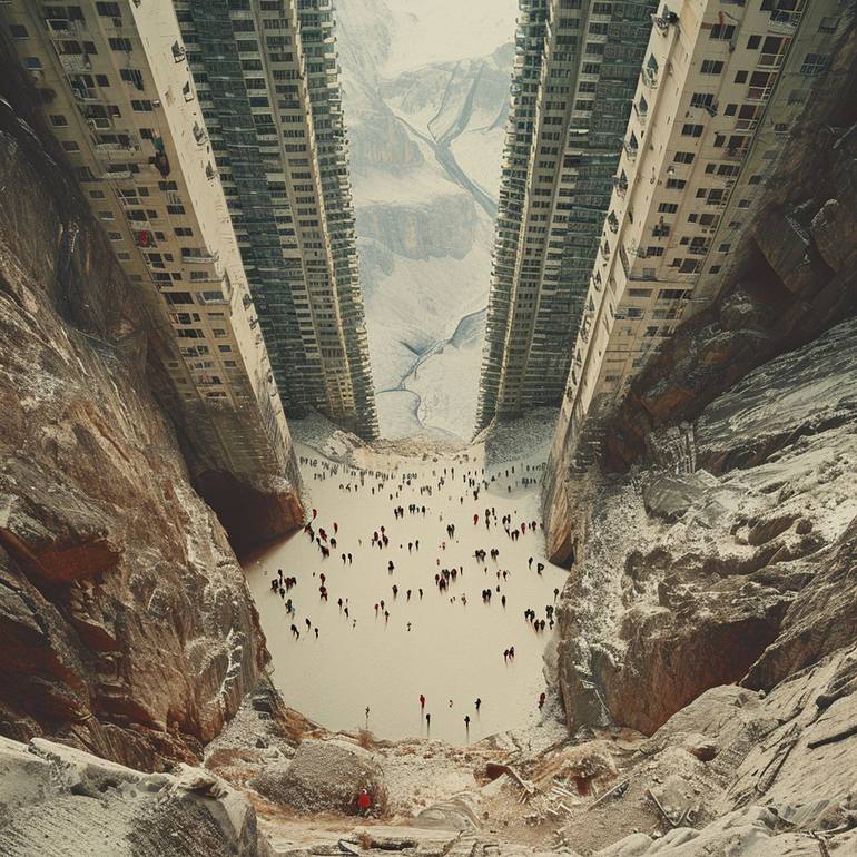 TRIAD mountain #25 (LARGE) Photography by AI-DA ART | Saatchi Art