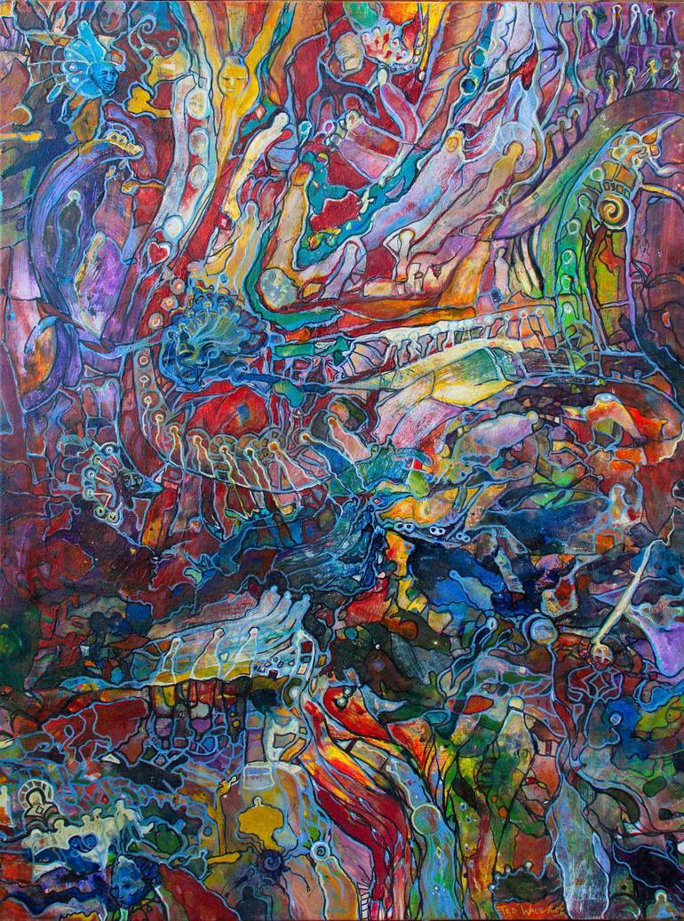 Pilgrimage Painting by Ted Wallace | Saatchi Art