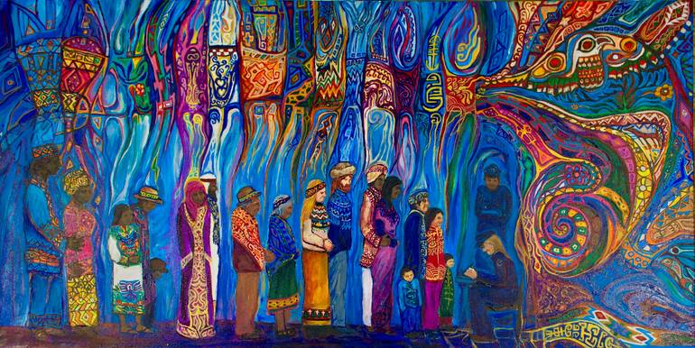 Consciousness Melting Pot. Painting by Ted Wallace | Saatchi Art