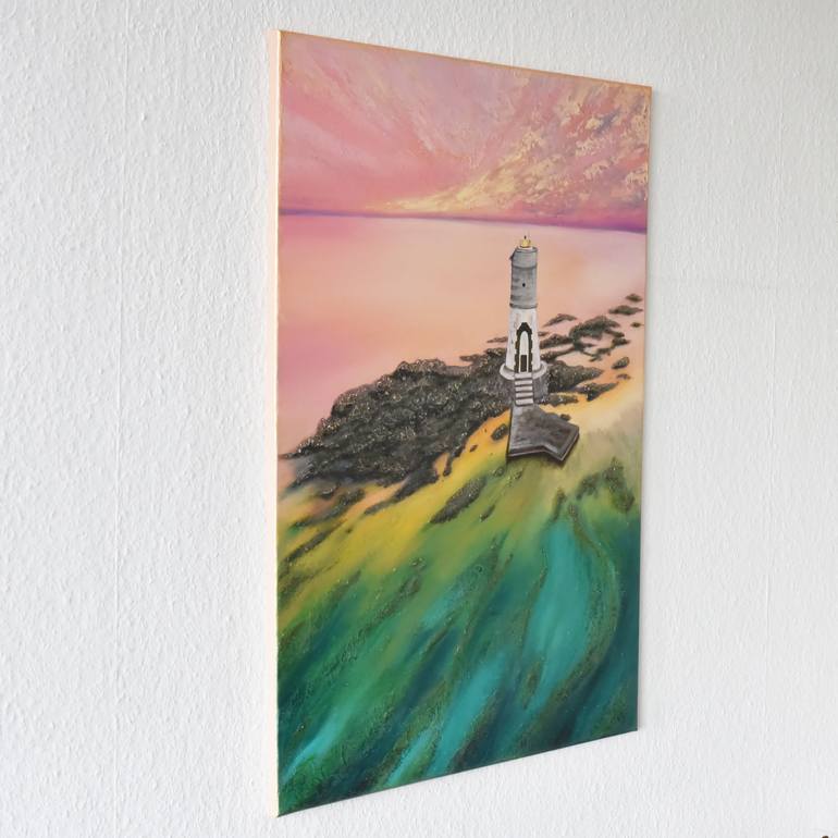 Lighthouse Painting by Santa Labubi | Saatchi Art