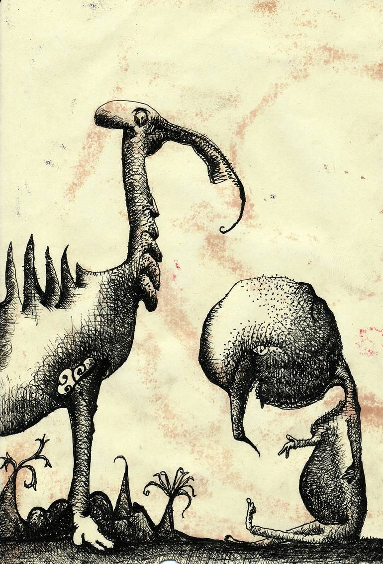 Zebs and Lub Drawing by Robert Frank Abplanalp | Saatchi Art