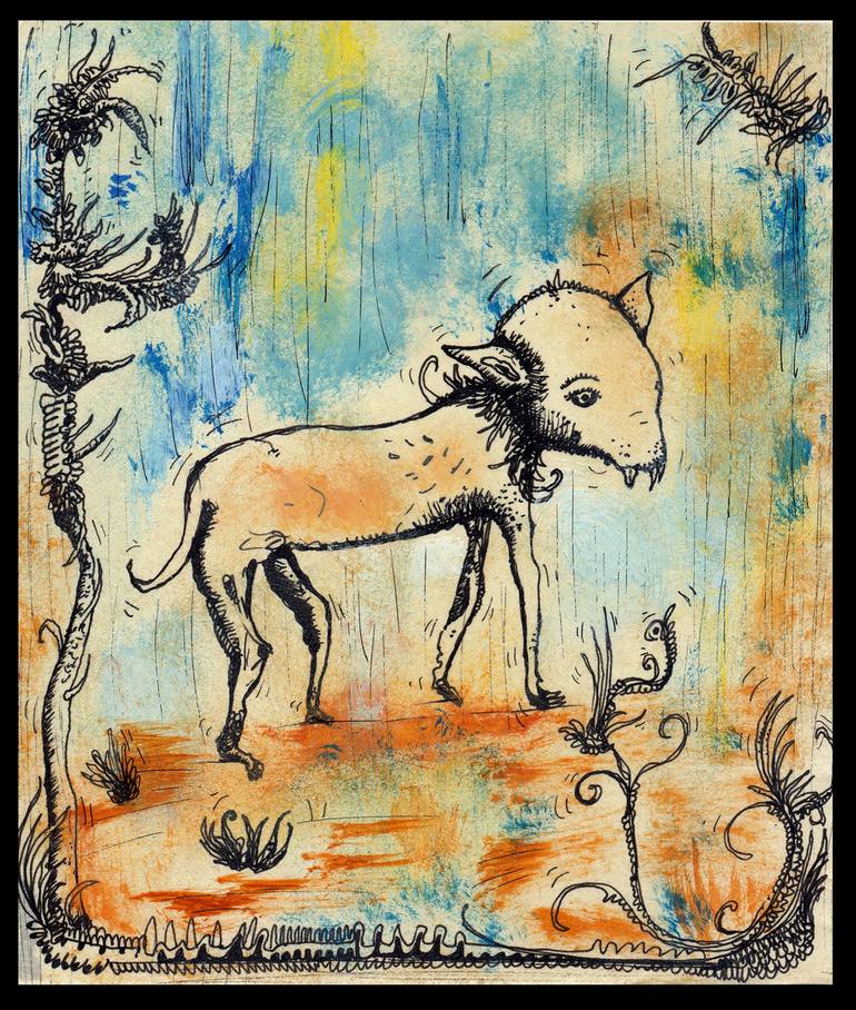 Fragile Beast Drawing by Robert Frank Abplanalp | Saatchi Art