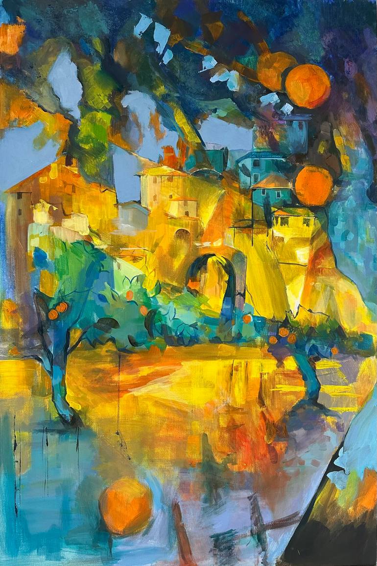 Oranges Painting by Lala Oganesian | Saatchi Art