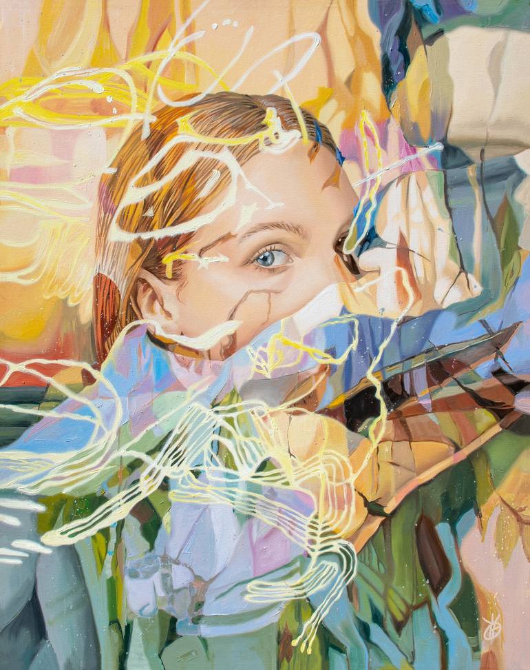 Open up to the world Painting by Natalia Olhova | Saatchi Art