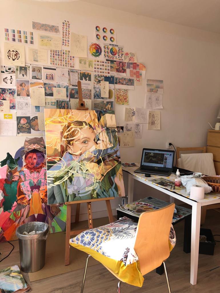 Open up to the world Painting by Natalia Olhova | Saatchi Art