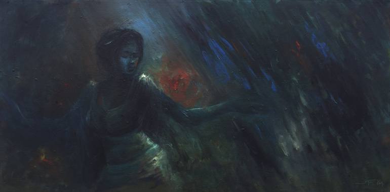 City Nights Women Exploration Painting by Liton Kar | Saatchi Art