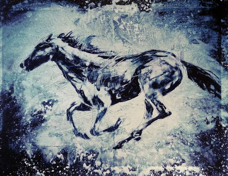 THE GALLOPING TURK Painting by Colin Davis | Saatchi Art