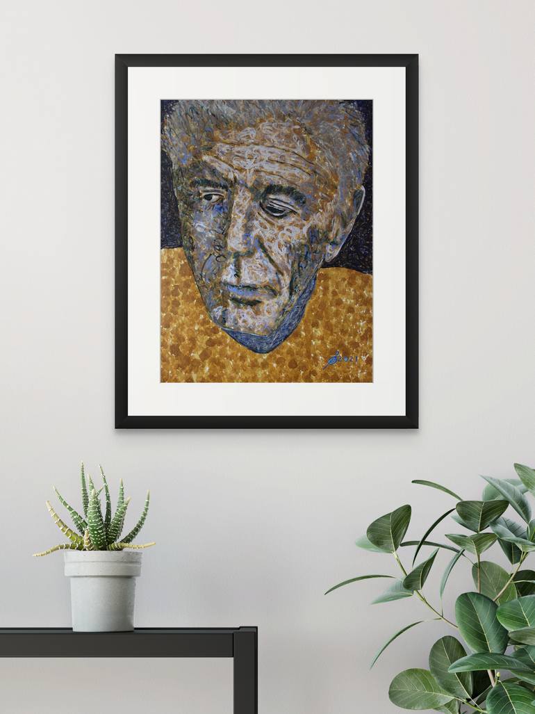 Anthony Bourdain Painting by Sol Luckman | Saatchi Art