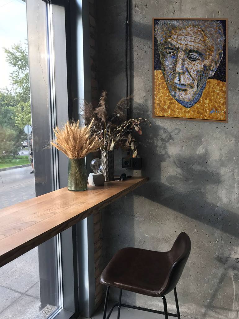 Anthony Bourdain Painting by Sol Luckman | Saatchi Art