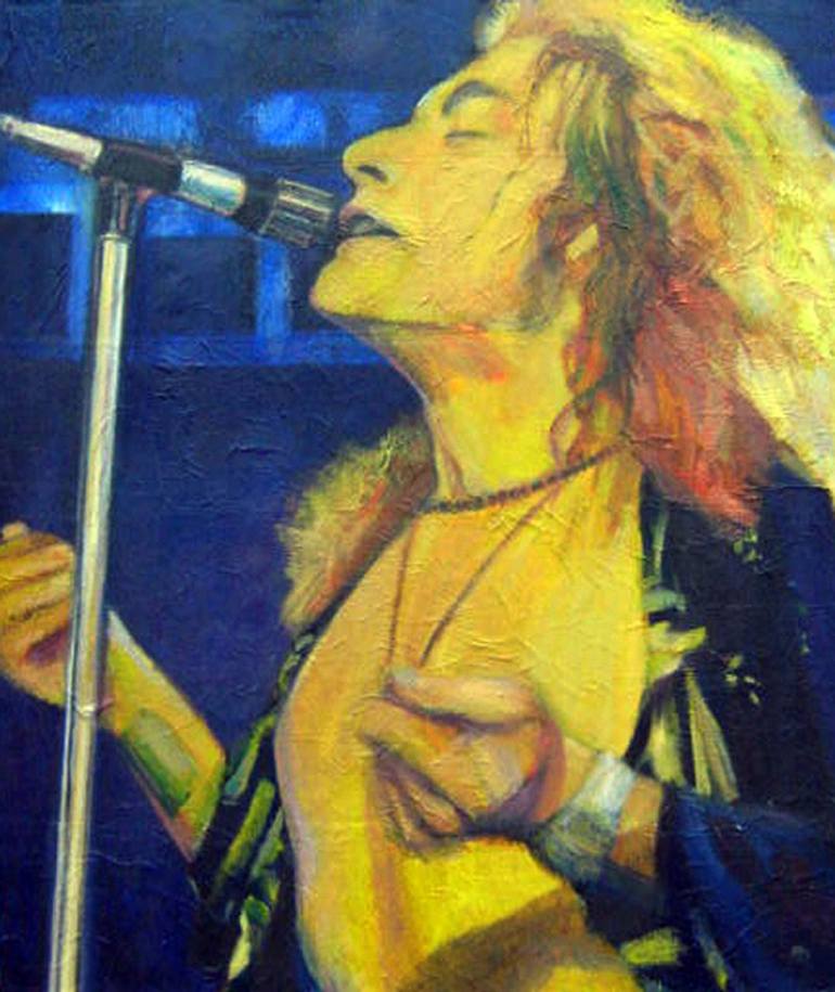 Robert Plant Painting by Marija Zivanovic | Saatchi Art