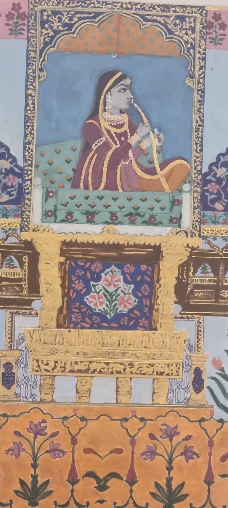 The Mughal tale Painting by Aniqa Fatima | Saatchi Art