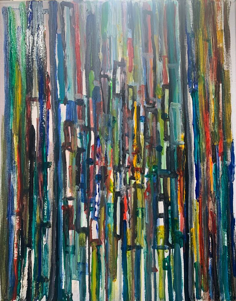 Abstract Lines Painting by Chris Poli | Saatchi Art