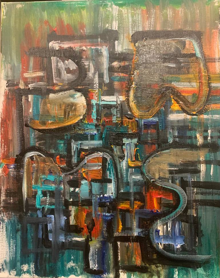 Aztec Painting Painting by Chris Poli | Saatchi Art