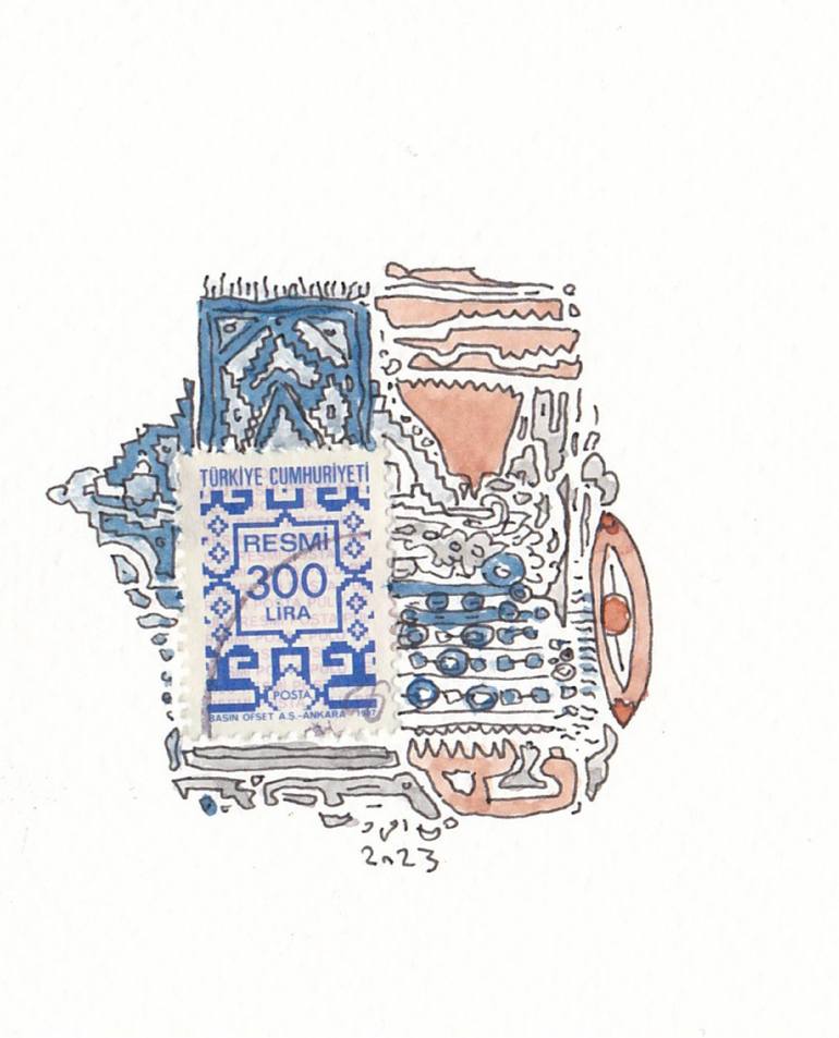 Halı Painting by Omid Sheikhbaglou | Saatchi Art