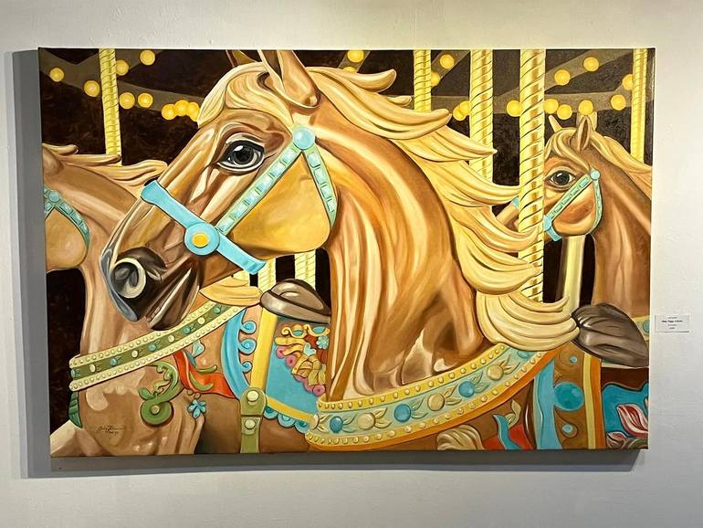 Barbie, Peggy, and Paige Painting by Julie Fournier | Saatchi Art ...