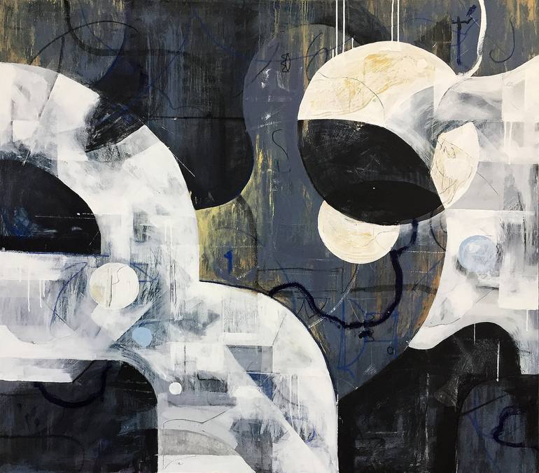 Lunar Sky 04 Painting by Jan Bravo | Saatchi Art